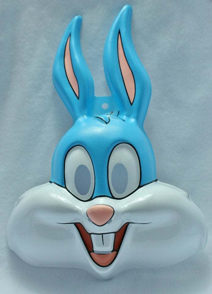 Vintage Buster Bunny Halloween Mask Tiny Toons Collectible Costume Bug ...