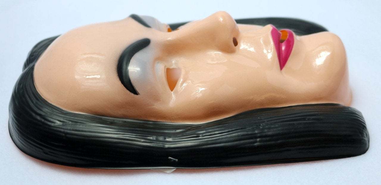 Vintage Morticia Addams Halloween Mask Family Collectible Costume – The ...