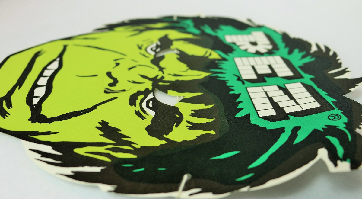 Vintage Incredible Hulk PEZ Halloween Mask Paper Collectible Candy 198 ...