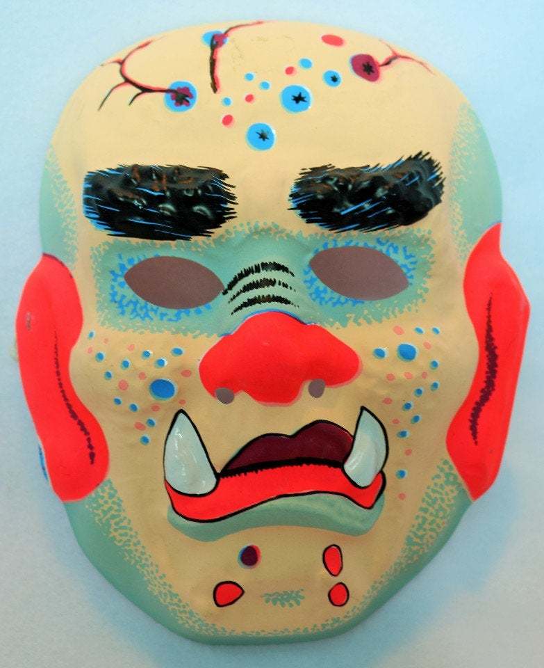 Vintage Freak Show Halloween Mask Monster Collectible Costume Devils R ...