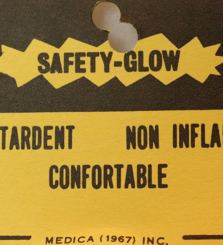 Vintage Blonde Witch Halloween Mask Medica 1967 Hat Safety Glow Day Gl ...
