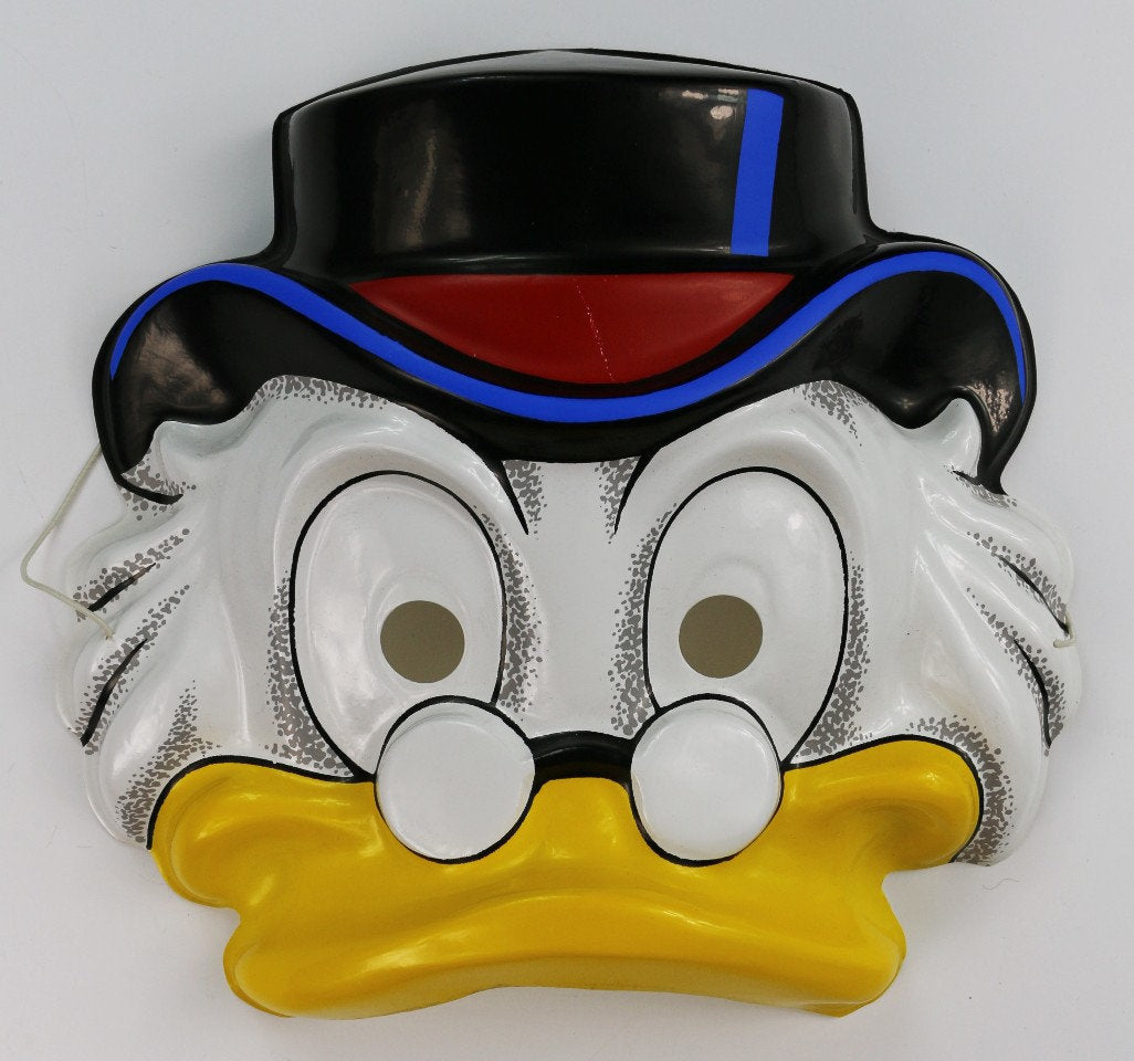 Vintage Scrooge McDuck Halloween Mask Ducktales Collectible Costume Du ...