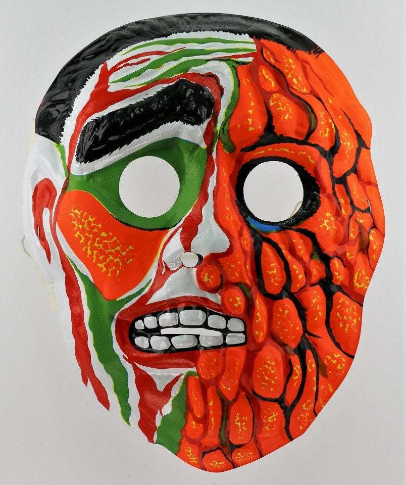 Vintage The Incredible Melting Man Halloween Mask Monster Collectible ...