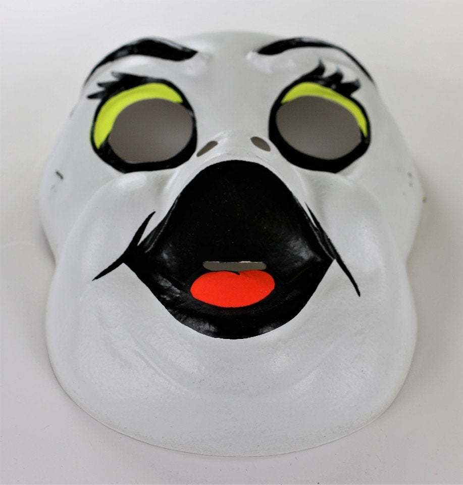 Vintage Ghost Halloween Mask Collectible Costume 1980s 80s – The Wild Robot