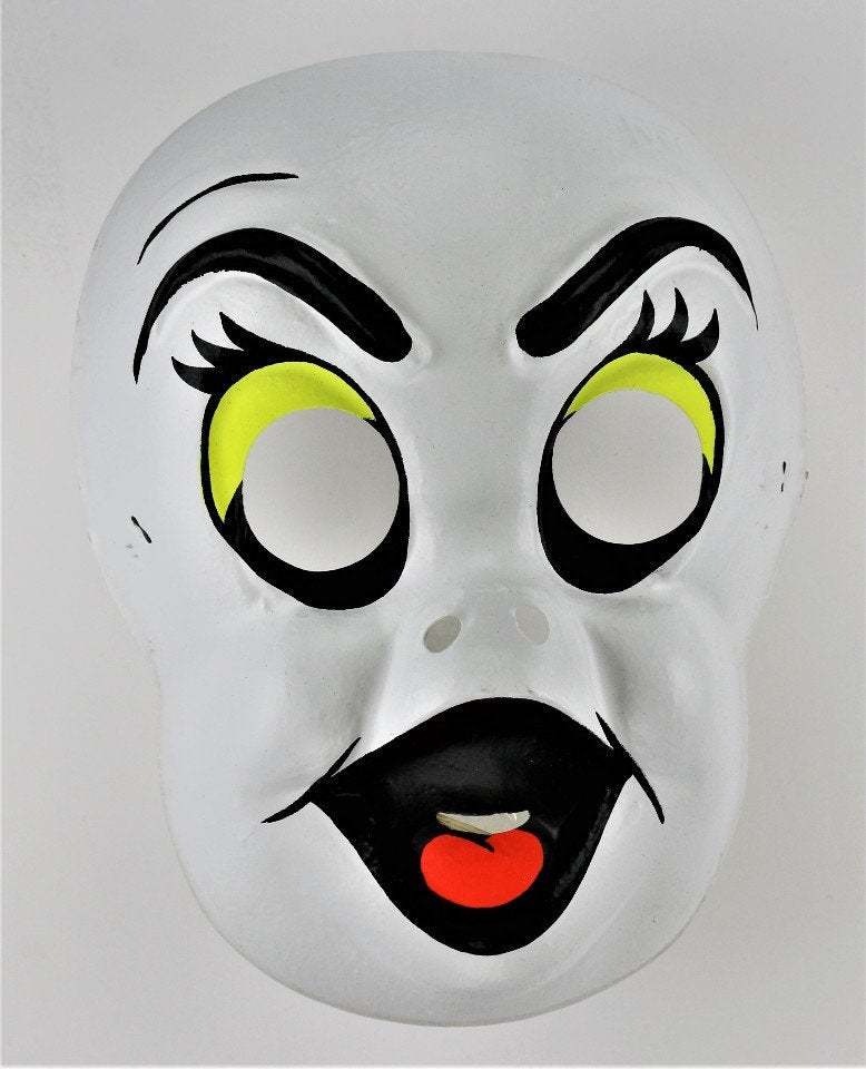 Vintage Ghost Halloween Mask Collectible Costume 1980s 80s – The Wild Robot