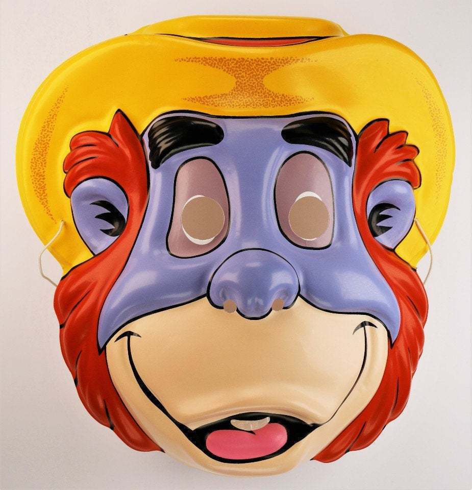 Vintage Ben Cooper King Louie Jungle Book TaleSpin Halloween Mask Coll ...