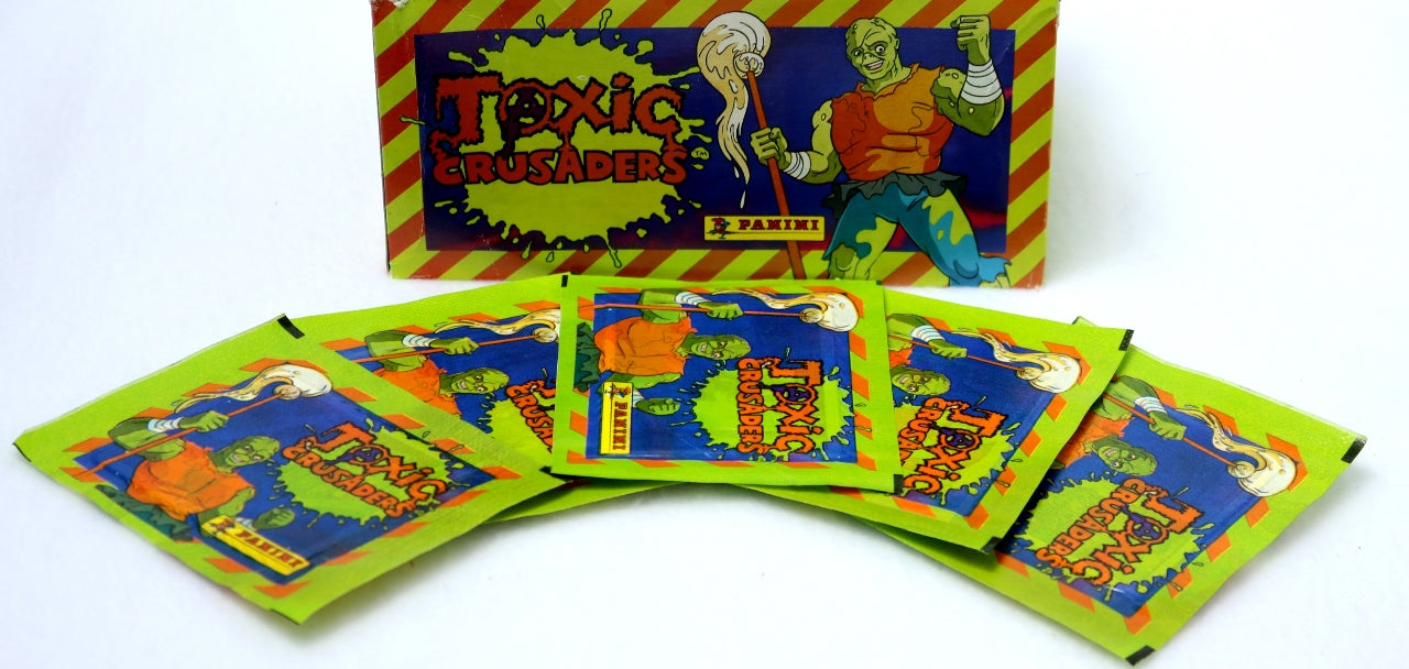Vintage Toxic Crusaders Sticker Cards THREE PACKS Trading Cards 90's ...