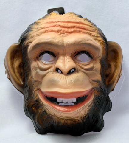 Vintage Ape Monkey Halloween Mask Animal Zoo Gorilla Kong Costume Rubi ...