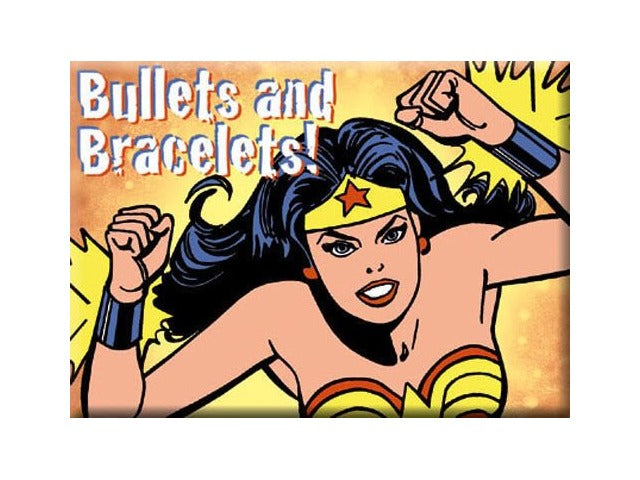 Bullets And Bracelets Wonder Woman FRIDGE MAGNET DC Comics Justice Lea ...