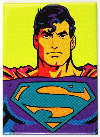 Superman FRIDGE MAGNET DC Comics Comic Book Warhol Art Neon B16 – The ...