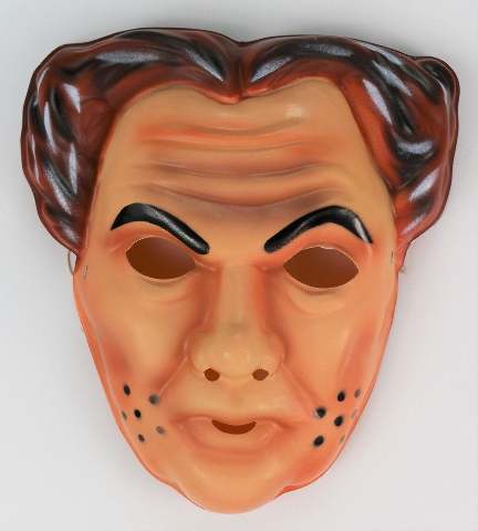 Vintage Dick Tracy Flattop Jones Sr. Halloween Mask Walt Disney Ben Co ...