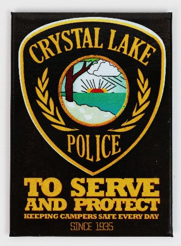 Friday The 13th Crystal Lake Police FRIDGE MAGNET Jason Voorhees J32 ...