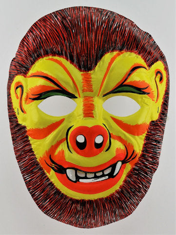 Vintage Topstone Universal Monsters Wolfman Halloween Mask Wolf Man We ...