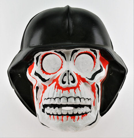Vintage Collegeville Skull and Helmet Halloween Mask 1970s German Kais ...
