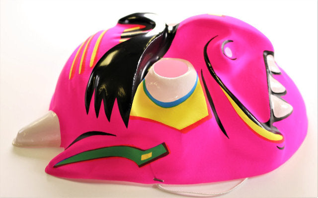 Vintage Devil Demon Halloween Mask 80s 90s Toppstone Pink Monster – The ...