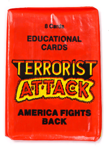 Terrorist Attack Vintage Trading Cards ONE Wax Pack 1986 America Fight ...