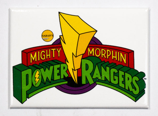 Saban's Mighty Morphin Power Rangers Logo FRIDGE MAGNET Hasbro Saban ...