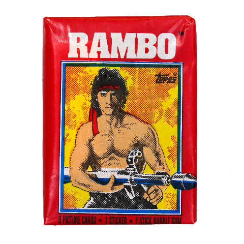 Vintage 1985 Topps Rambo Trading Cards Sylvester Stallone 80's Action ...